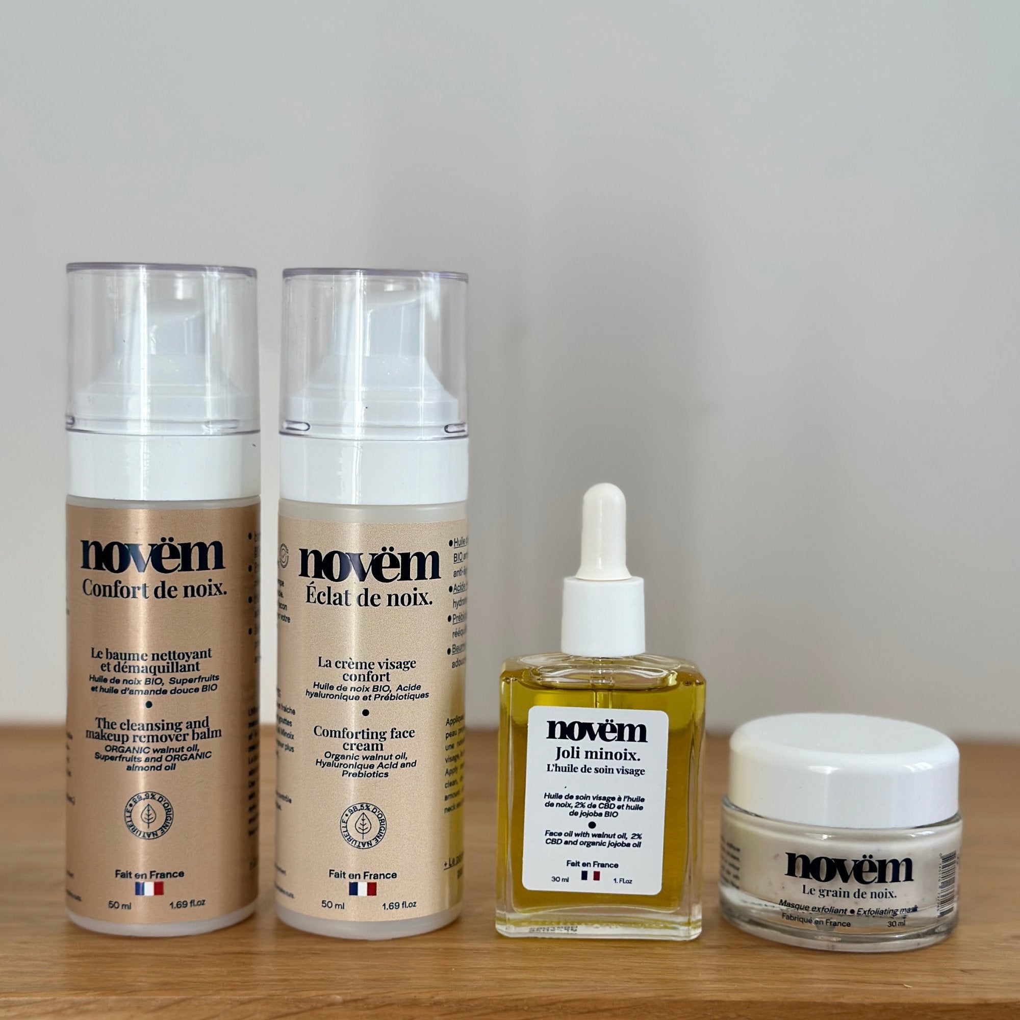 Routine peau neuve Novëm - Kit visage complet